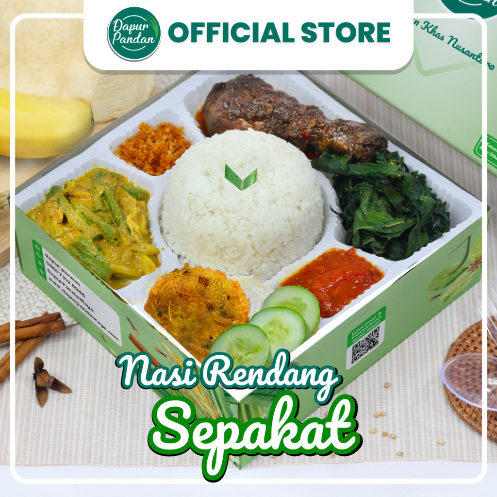Jual Nasi Rendang Sepakat Nasi Box Lunch Box Ready Cepat Terenak ...