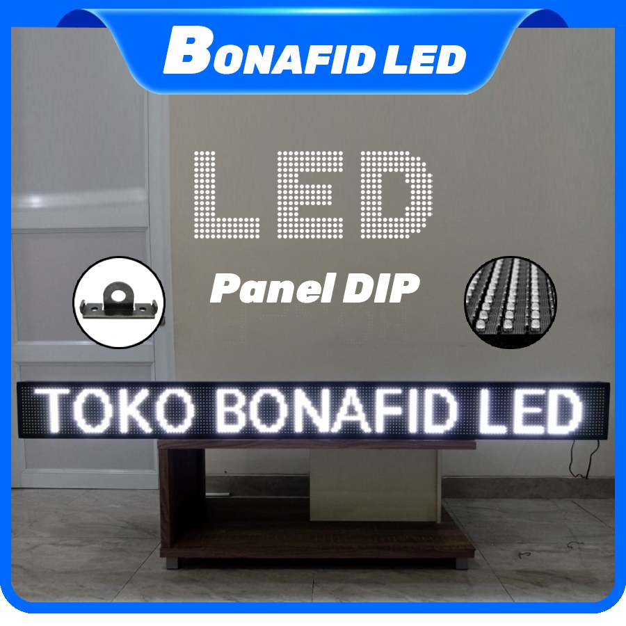 Jual 200cm x 20cm Merah outdoor running text led display 200 cm 2m ...