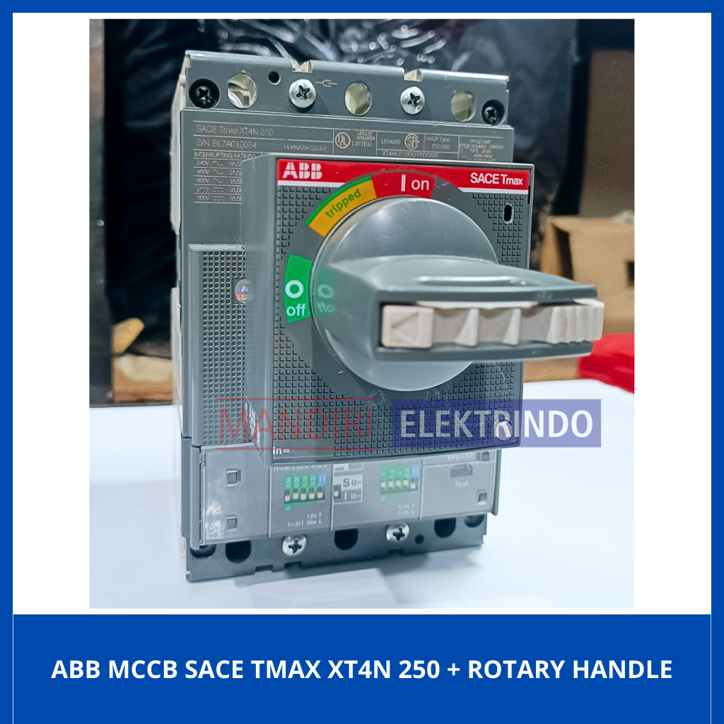 Jual ABB MCCB SACE TMAX XT4N 250A 3P + ROTARY HANDLE | Shopee Indonesia