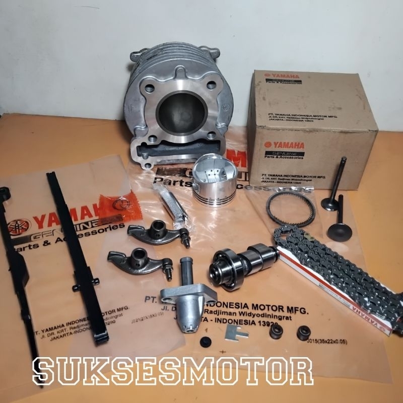 Jual paketan komplit cylinder blok block seher yamaha mio karbu/lama mio sporty mio soul karbu ...