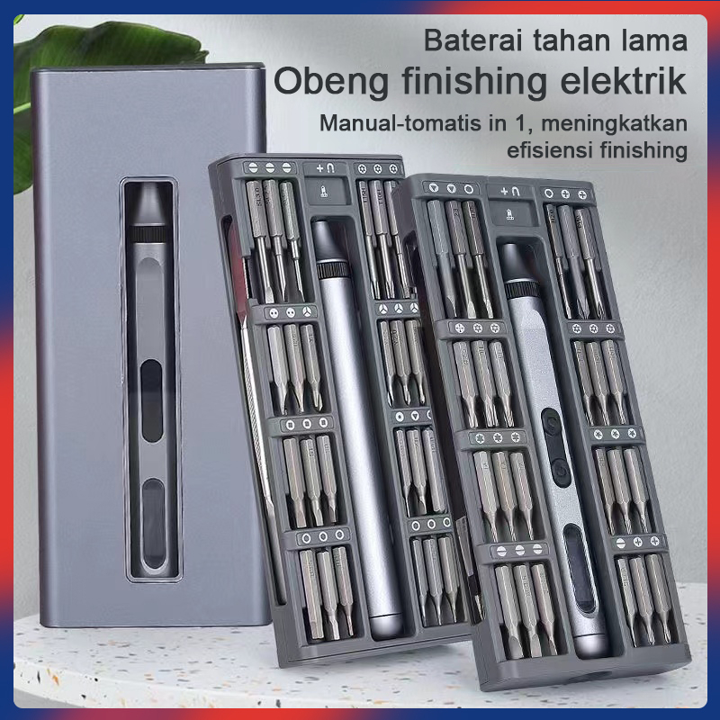 Jual Obeng Elektrik 50 In 1 set/Kecil Obeng Listrik /Obeng Baterai ...