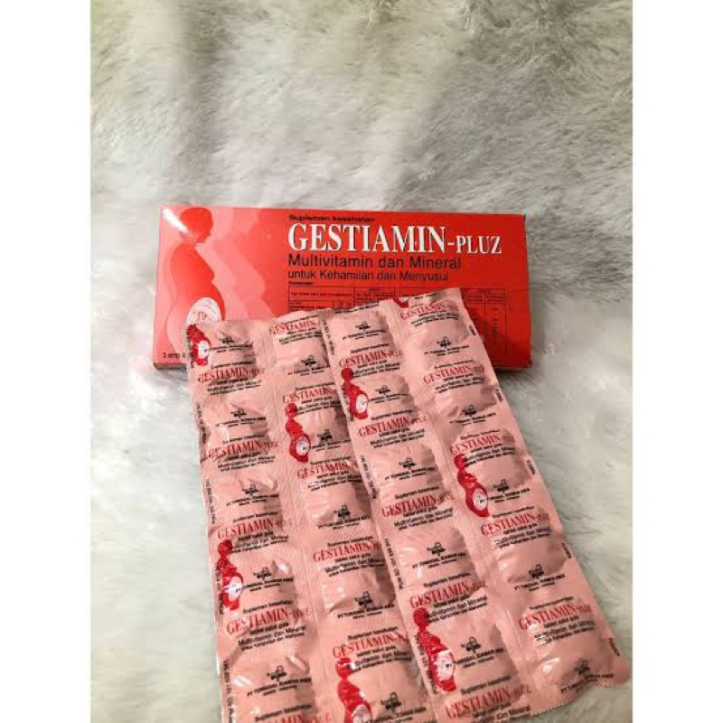 Jual ECER 10 TABLET GESTIAMIN Plus | Suplemen Vitamin Ibu Hamil ...
