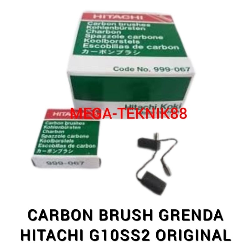 Jual CARBON BRUSH / ARANG GRENDA HITACHI KOKI G10SS2 ORIGINAL CB067 ...