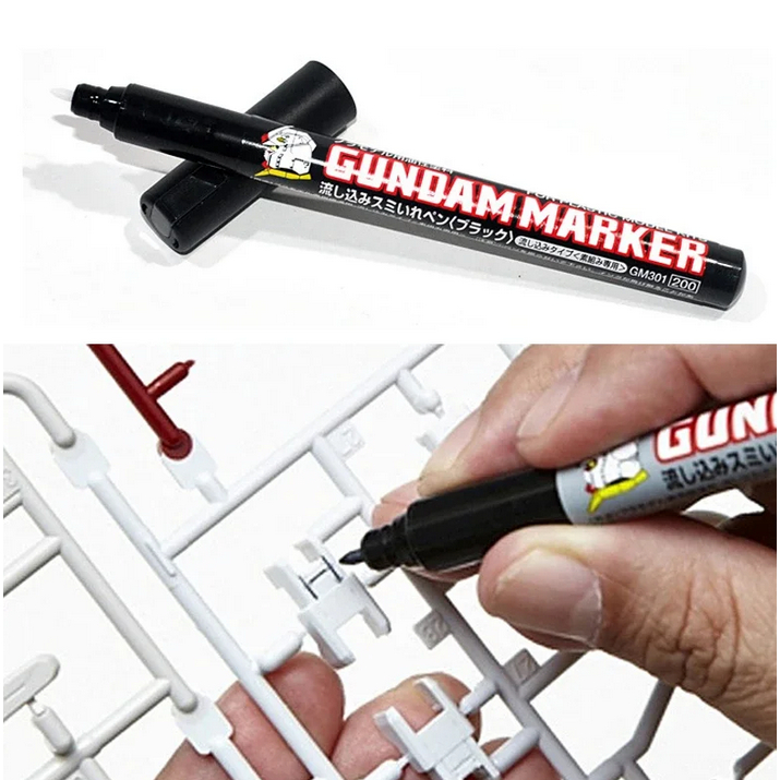 Jual Gundam Marker GM301P BLACK (POUR TYPE) | Shopee Indonesia