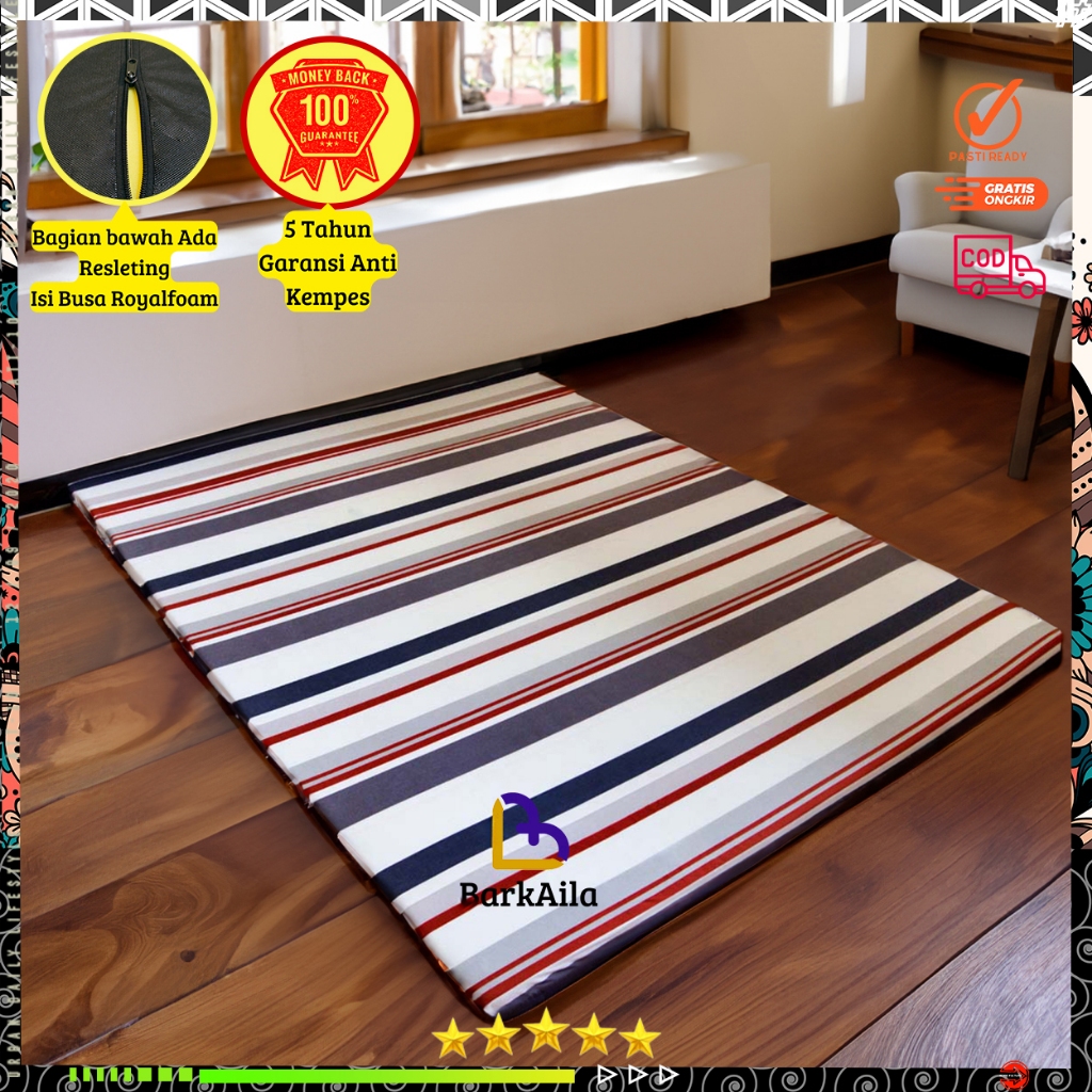 Jual Kasur Busa Tebal ROYAL Lipat Tebal Motif minimalis karpet import ...