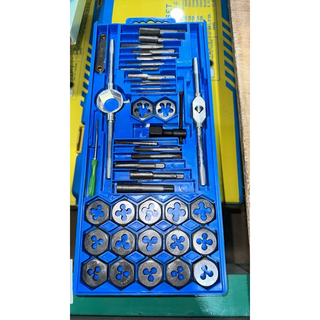 Jual Hand tap dan senai set 40 PCS / ALAT SENAI DAN TAP ULIR BAUT SENAI ...