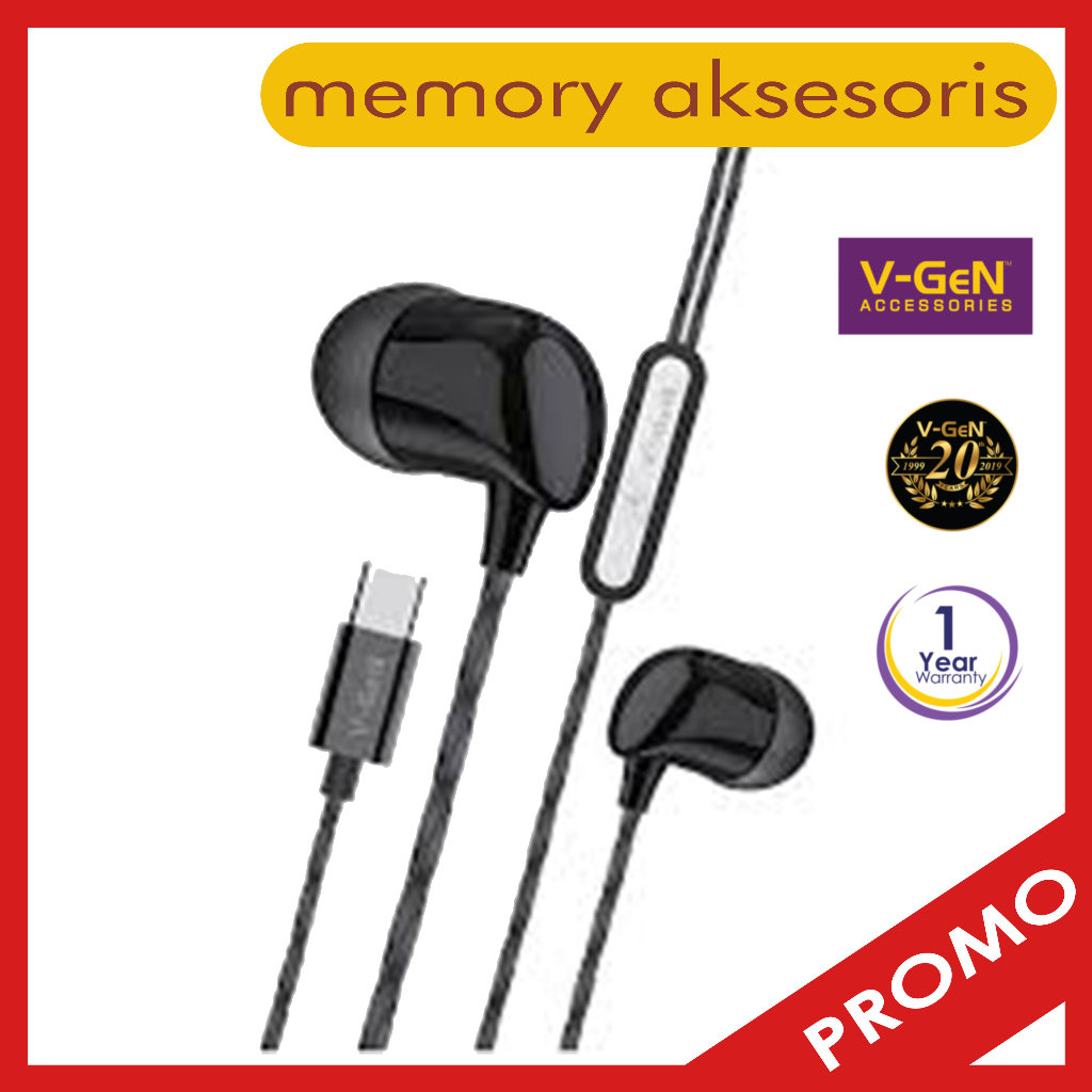 Jual HEADSET Type-C VGEN VEP1-38 Extra Bass | Shopee Indonesia