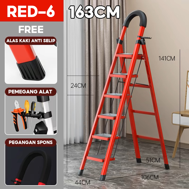 Jual Tangga Dapur Lipat Tangga 2 Step Tangga Lipat Aluminium Tangga 3/4 ...