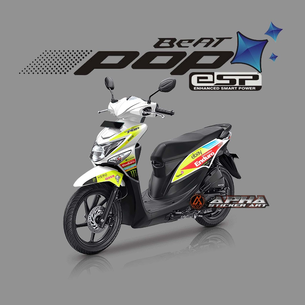 Jual Stiker Striping Honda Beat Pop tema Livery Moto GP Pertamina ...