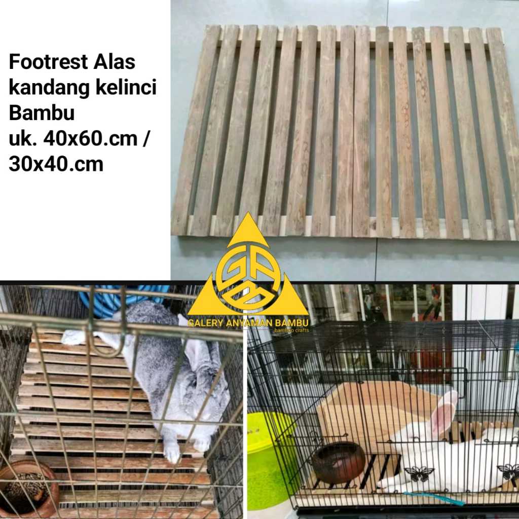 Jual Footrest kelinci bambu , Alas kandang kelinci bambu footrest ...