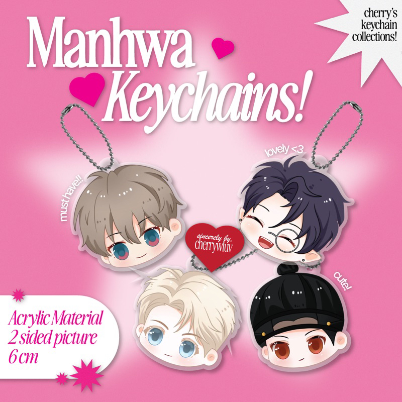 Jual manhwa keychains by cherrywluv | Shopee Indonesia