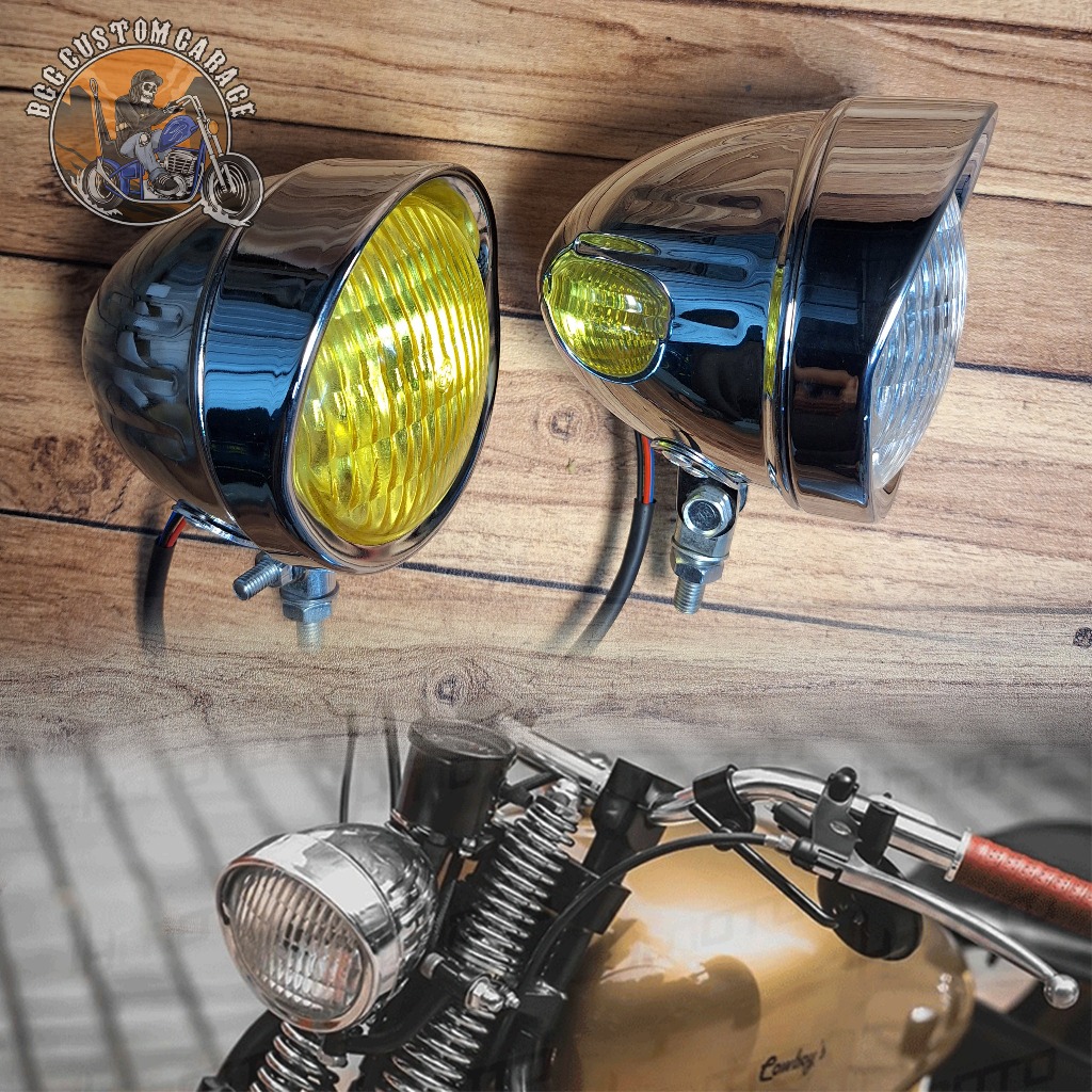 Jual Headlamp MASON Import . Lmpu Depan Vintage . Motor Custom Chopper ...