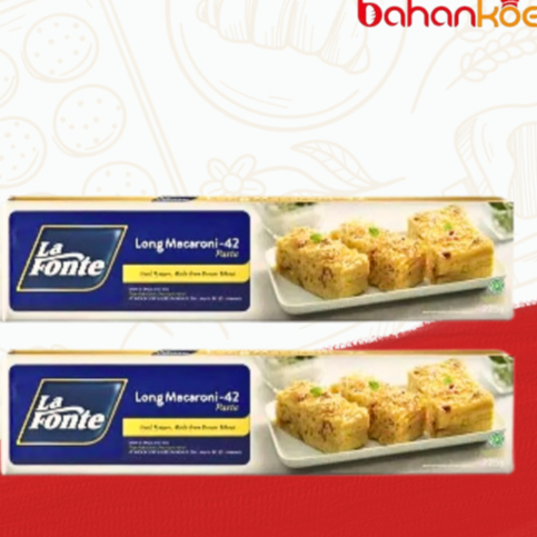 Jual LA FONTE LONG MACARONI 42 PASTA 225GR | Shopee Indonesia