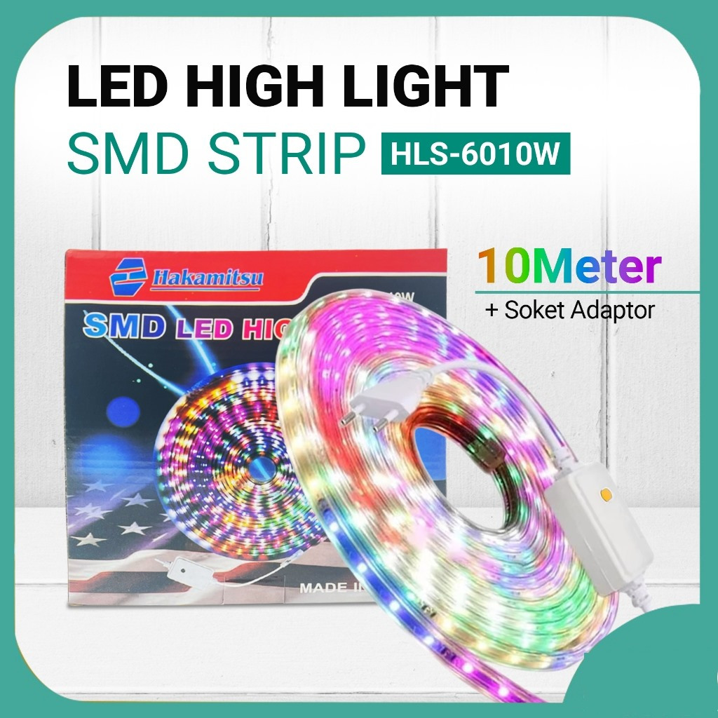 Jual Lampu LED STRIP 10Meter + socket / OUTDOOR RGB / LED strip warna ...
