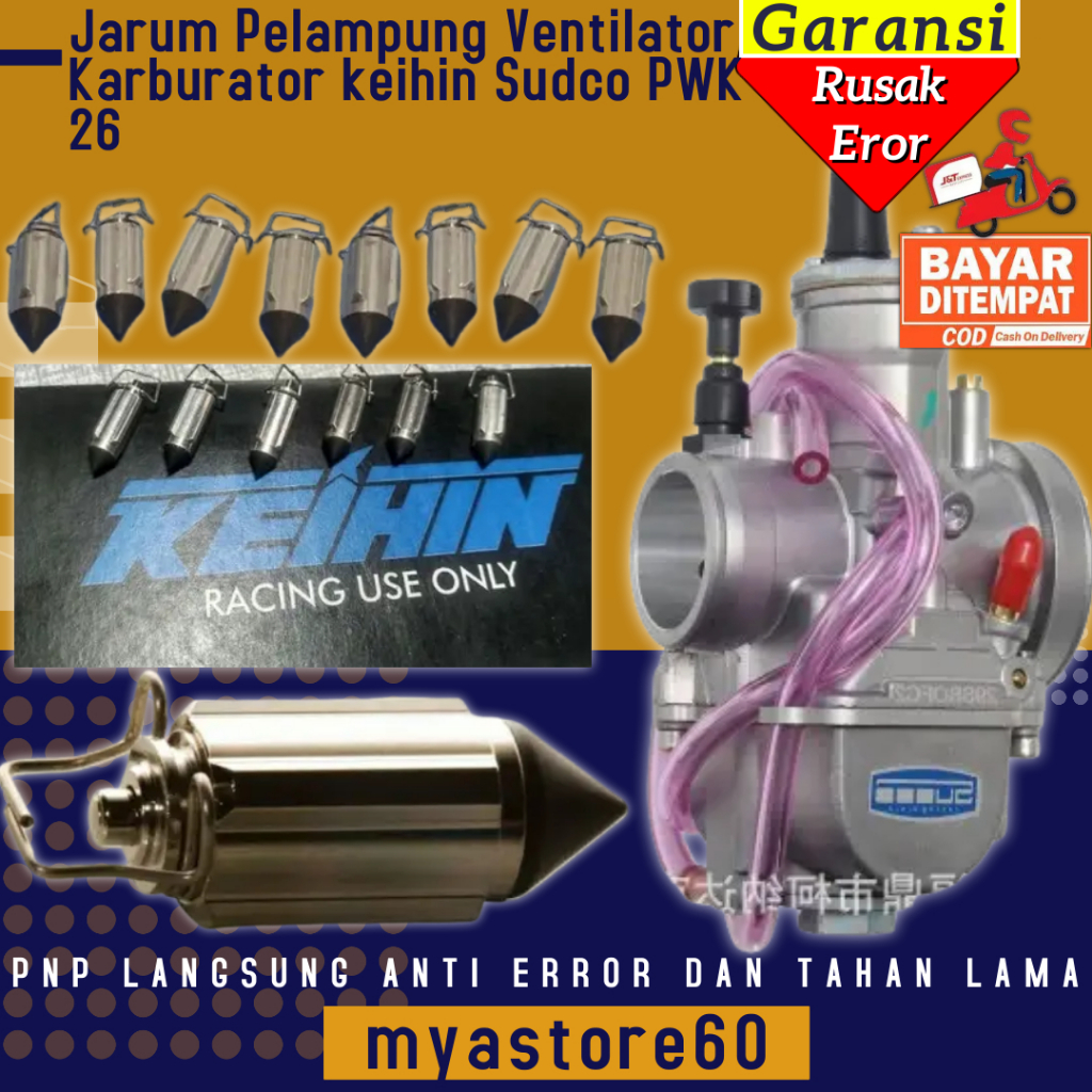 Jual Jarum Apung Pelampung Ventilator Karbu Karburator Keihin Sudco PWK 26 Awet Original ...