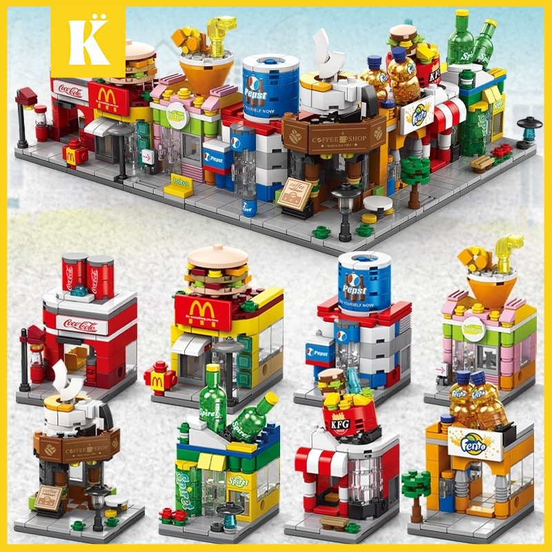 Jual Keepley Bricks Building Barang Diy Block DIY Mini Street Mainan ...