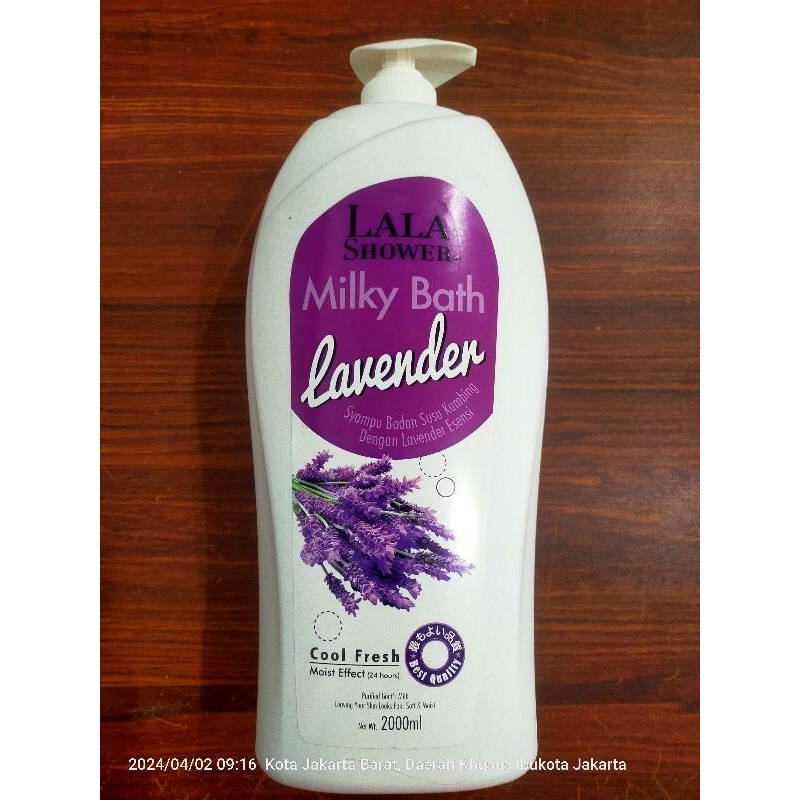 Jual LALA SHOWER MILKY BATH LAVENDER 2.000 ml | Shopee Indonesia