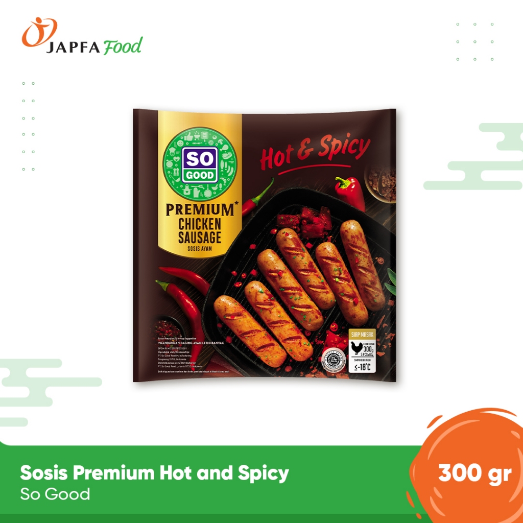 Jual So Good Sosis Premium Hot and Spicy 300 gr | Shopee Indonesia