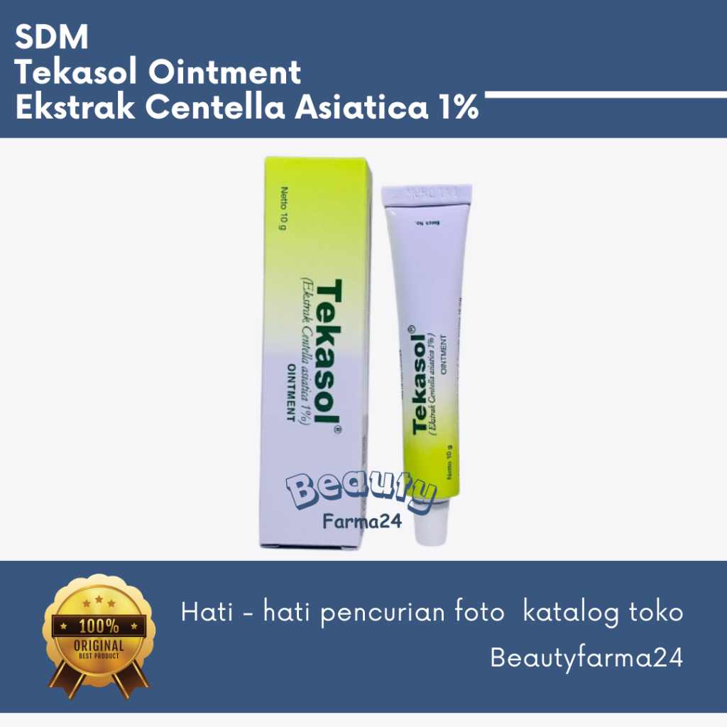 Jual SDM - TEKASOL OINTMENT / EKSTRAK CENTELLA ASIATICA 1% 10gr ...