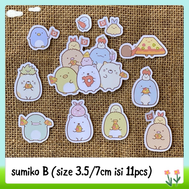 Jual 11pcs sticker tempelan glossy sanrio sumiko gurashi B | Shopee ...