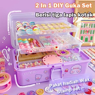 Jual Tatajoy Guka Set DIY 3-In-1 Jelly Wax Fire Paint Sealing Wax Set ...