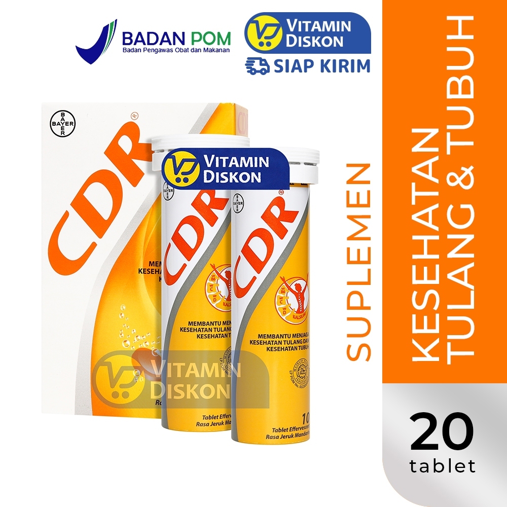 Jual CDR Effervescent 20 Tablet | Suplemen Vitamin Mineral Harian Untuk ...