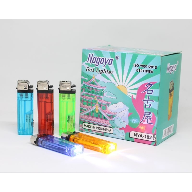 Jual Korek Api Gas Roda Senter Nagoya isi 5 pcs | Shopee Indonesia
