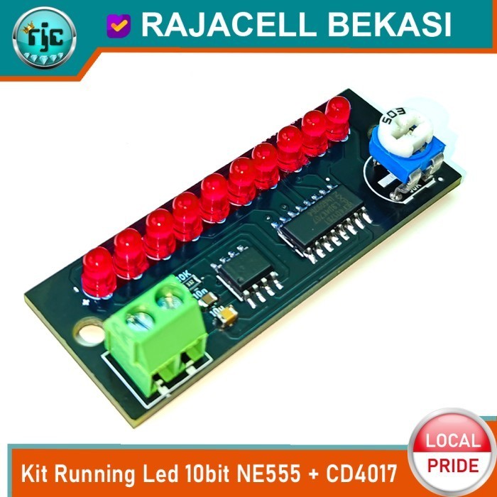 Jual DIY KIT Running LED Module Light Water Flow light NE555 + CD4017 | Shopee Indonesia