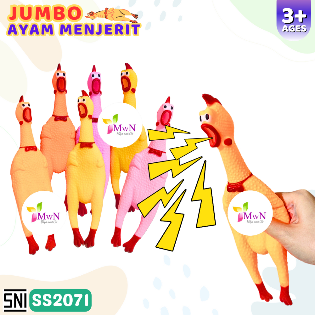 Jual MWN Mainan Chicken Ayam Potong Menjerit JUMBO SS2071 | Shopee ...