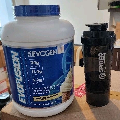 Jual EVOGEN EVOFUSION WHEY PROTEIN BLEND TIME RELEASE 5 LBS BPOM FREE ...