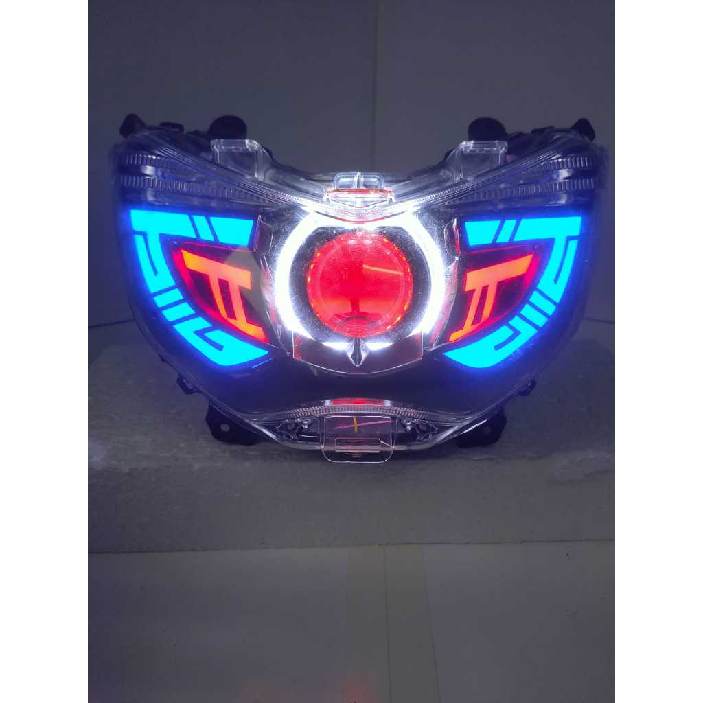 Jual PAKET Biled Nmax old AES 2,5 inch Lazy eyes custom PNP TINGGAL ...
