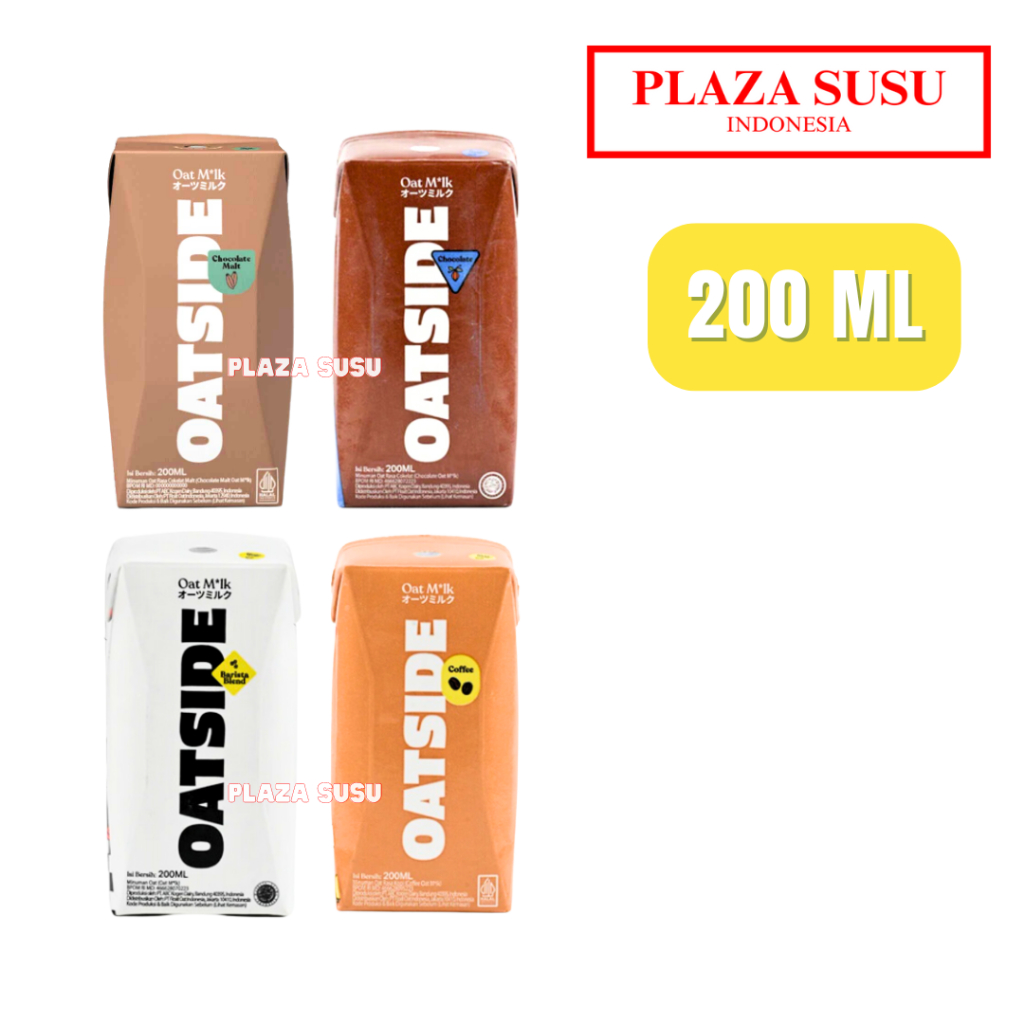 Jual OATSIDE STRAW OAT MILK 200 ML MINUMAN OAT SUSU GANDUM OAT SIDE ...