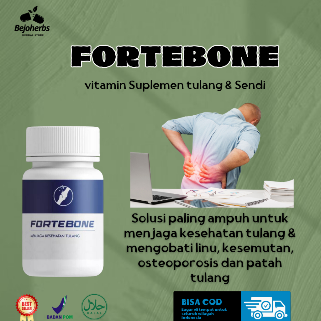 Jual Fortebone Vitamin Tulang dan Sendi Nyeri Suplemen Kesehatan Tulang ...