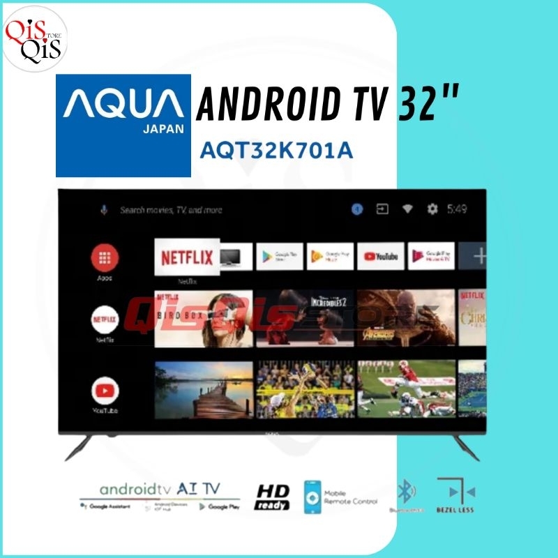Jual AQUA Android TV 32 Inch - AQT32K701A - Digital TV - Garansi Resmi ...