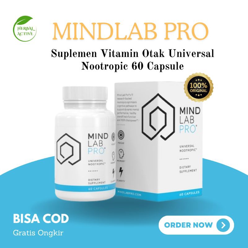 Jual MIND LAB PRO Suplemen Otak Universal Nootropic (isi 60 kapsul) | Shopee Indonesia