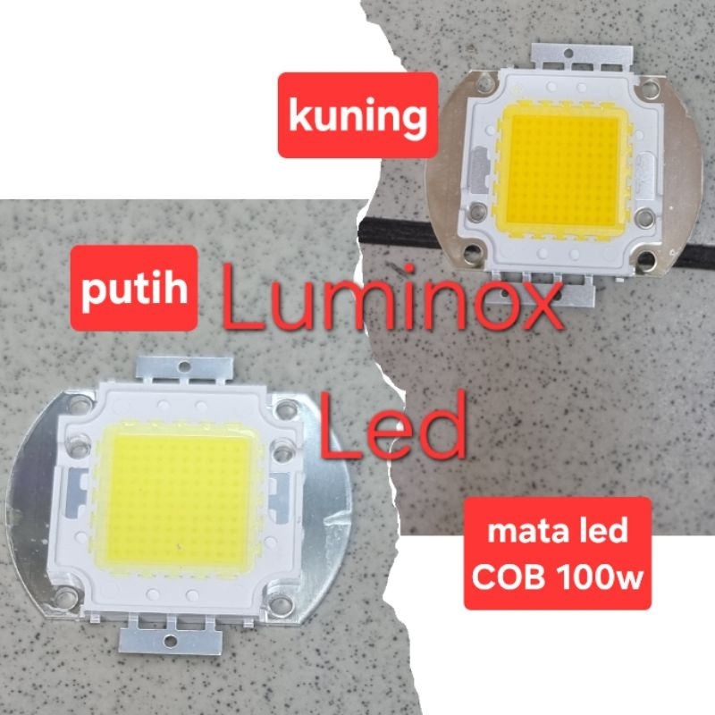 Jual mata led COB sorot 100w 100 watt kuning warm / chip led pju COB ...