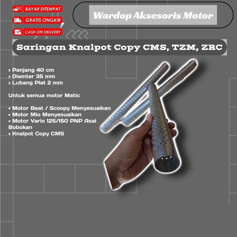 Jual Pipa Saringan Knalpot CMS TZM ZRC (gen1) | Shopee Indonesia
