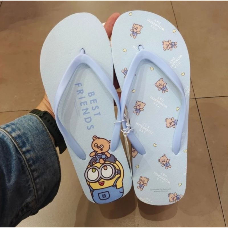 Jual Official BALI MINISO Sandal Jepit Minions Minions Women's Flip ...