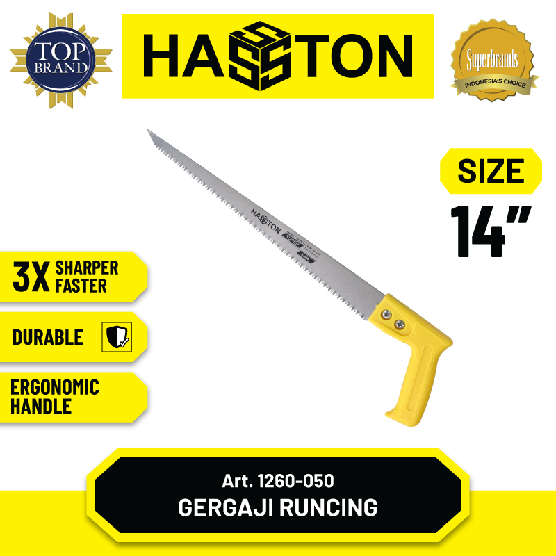 Jual Hasston Gergaji Runcing 14" / Gergaji Lancip (1260) | Shopee Indonesia
