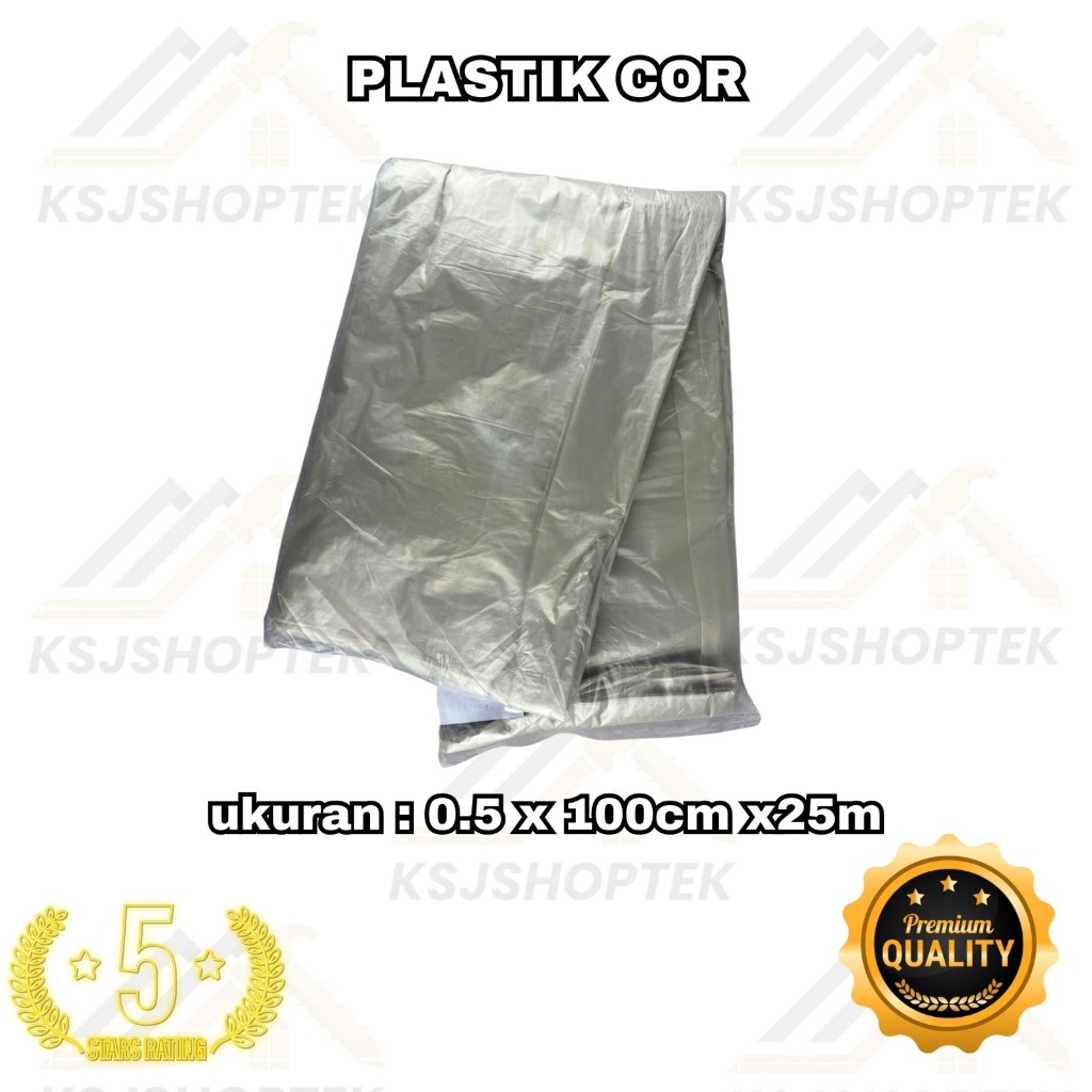 Jual Plastik Cor 0.5 x 100 x 25 meter Plastik alas. Plastik rol. Tutup ...