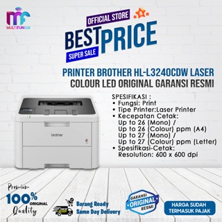 Jual Printer Brother HL-L3240CDW (Pengganti HL-L3230CDN ) Laser Colour LED | Shopee Indonesia