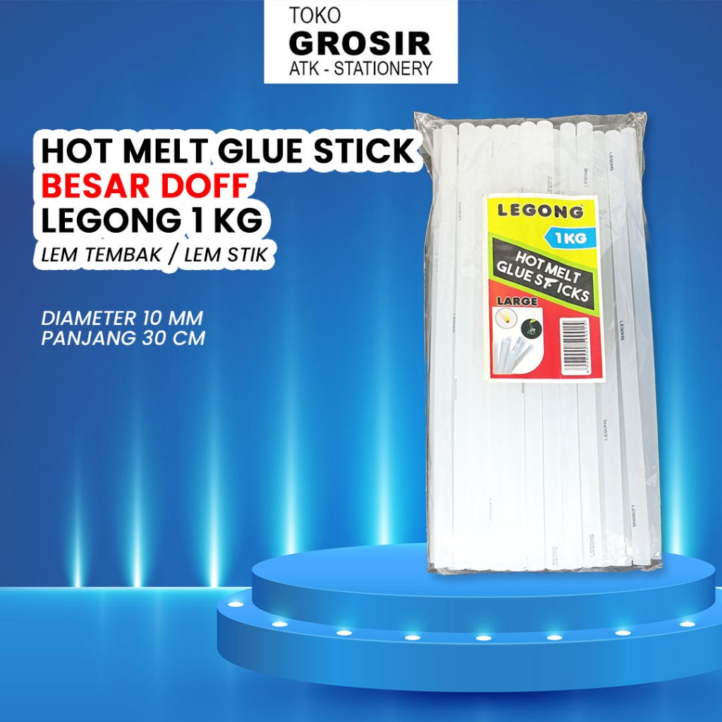 Jual Lem Tembak Doff 1 KG/ Lem Stik 1 KG / Hot Melt Glue Stick LEGONG ...