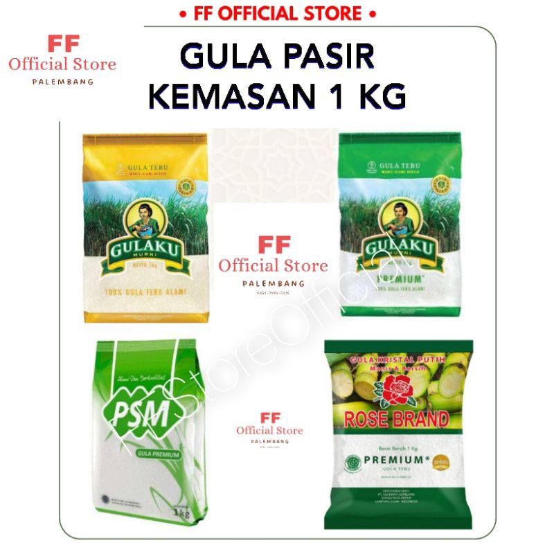Jual GULA PASIR Kemasan 1 KG | Shopee Indonesia
