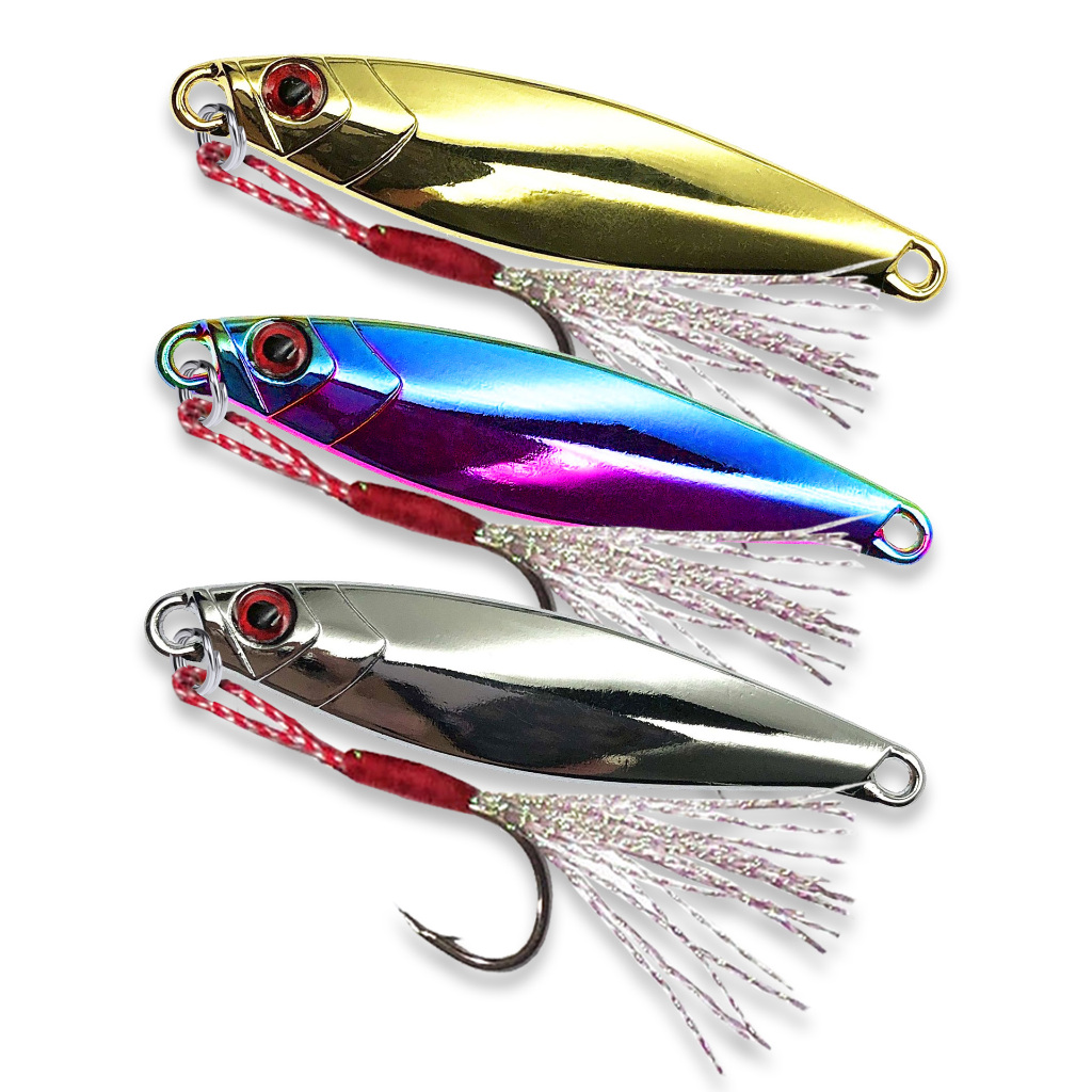 Jual Umpan Pancing Metal Jig Chrome 7g 10g 20g Jigpara Drag Metal Cast Casting Memancing Mancing ...