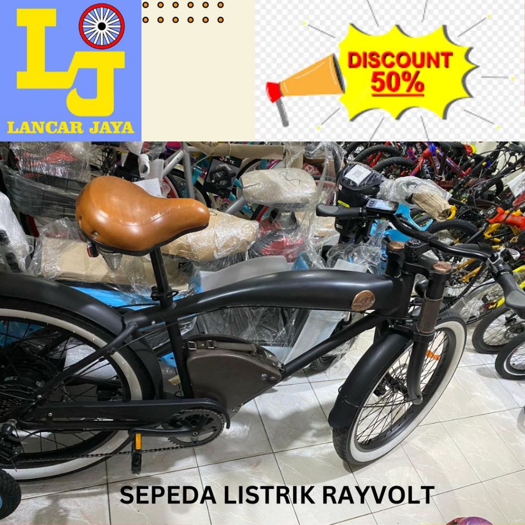 Jual RAYVOLT Clubman Sepeda Listrik Santai/ Gunung E-Bike 7 Speed Alloy ...