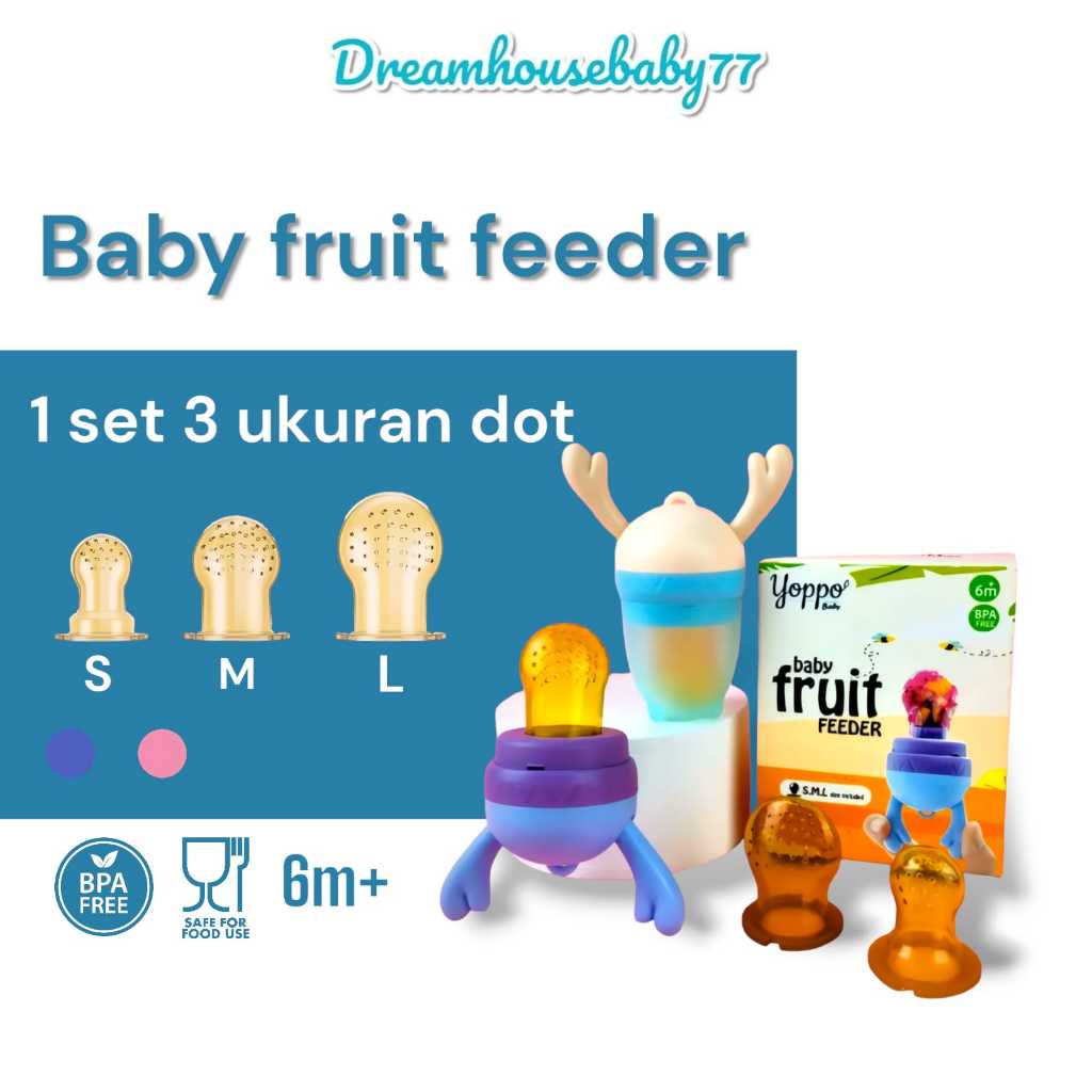 Jual Yoppo Baby- Empeng Dot Buah Bayi Premium Free 3 Dot/ Dot Buah Bayi ...