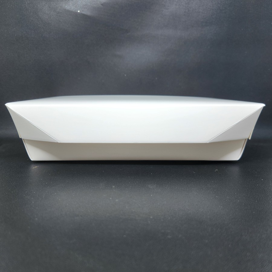 Jual Lunch Box Kertas / Tempat Makan Kertas LARGE Putih / Coklat isi ...