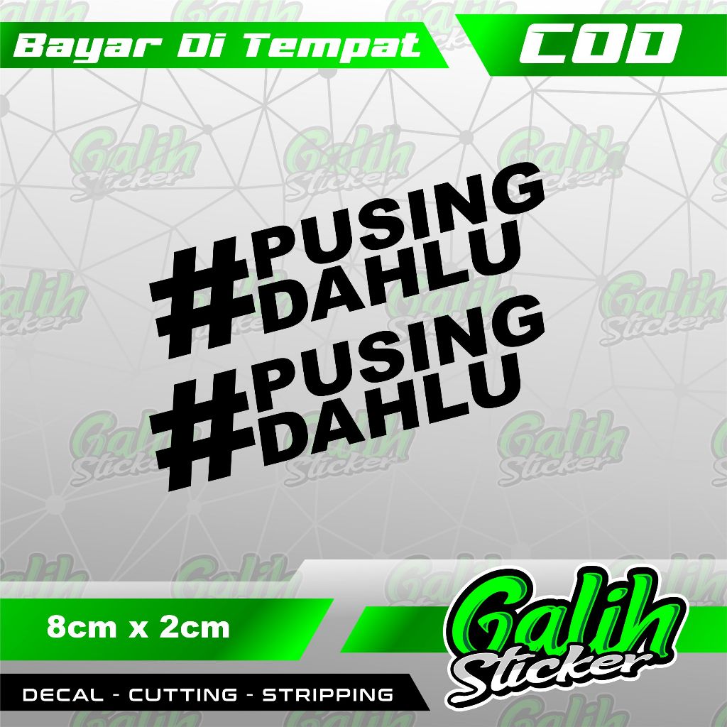 Jual Stiker Cutting Pusing Dahlu | Shopee Indonesia