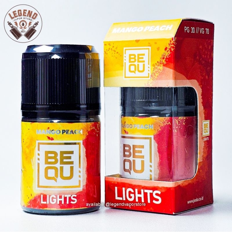 Jual FREEBASE - LIQUID BEQU LIGHTS Mango Peach 60ML 3MG AUTHENTIC ...