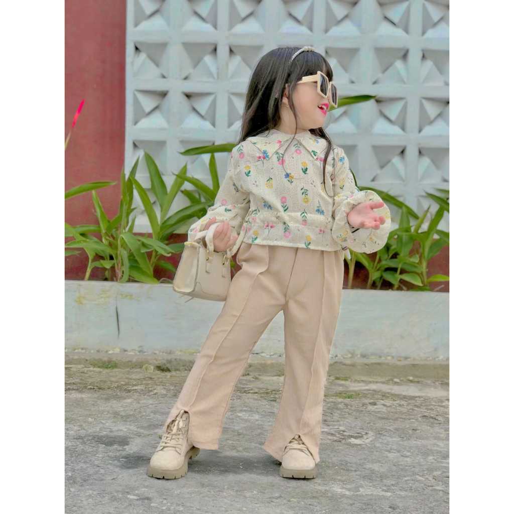 Jual One Set Anak Bahan Lady Sofia Celana Cutbray 1-9Tahun/Baju Anak ...